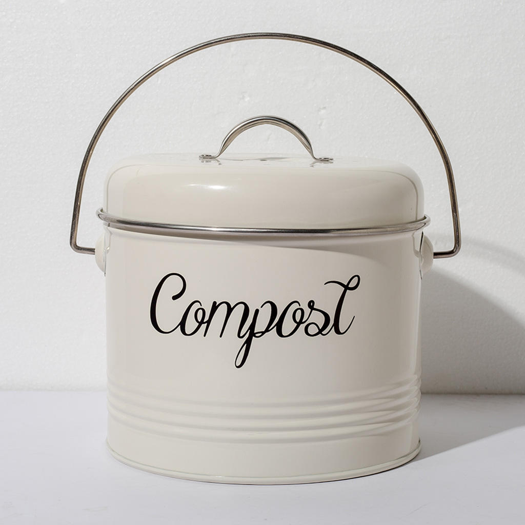 Metal Kitchen Compost Bin Indoor Food Wastes Compo... – Grandado