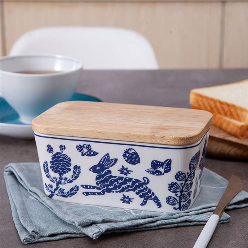 Patterned Ceramic Butter Keeper Multi-function But... – Vicedeal