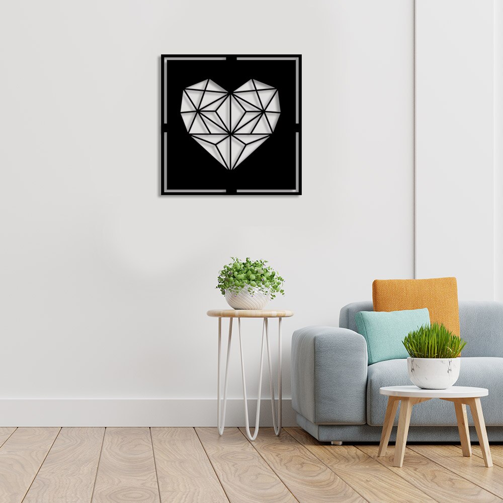 Geometric Pieces Nested Diamond Pattern Wall Home ... – Grandado