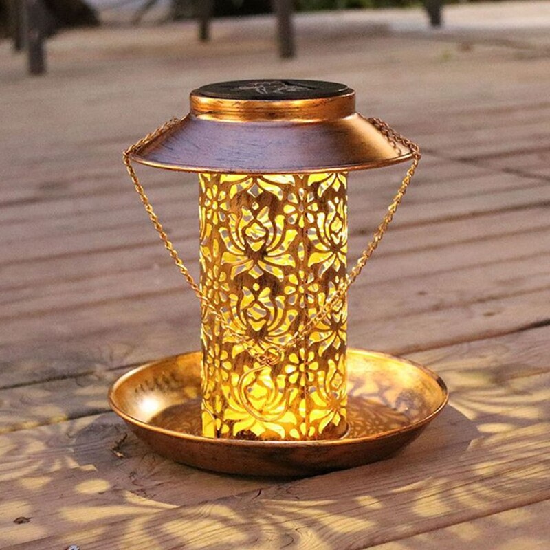Solar Light Led Bird Feeder Hanging Birds Food Fee... – Grandado