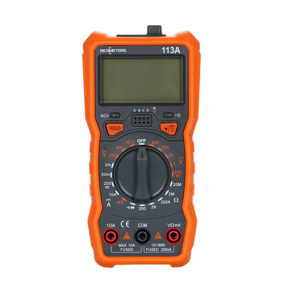 RM113A NCV Digital Multimeter 2000 Counts HFE AC/D... – Vicedeal