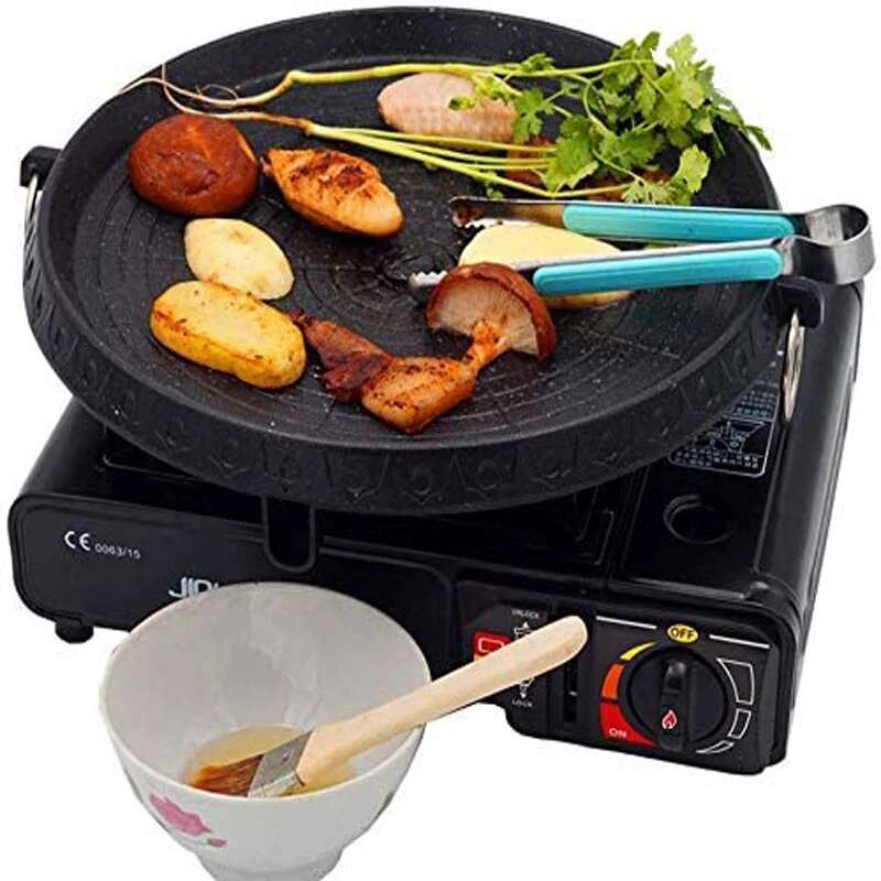 Koreansk grillpanna non-stick bakform rökfri grill... – Vicedeal