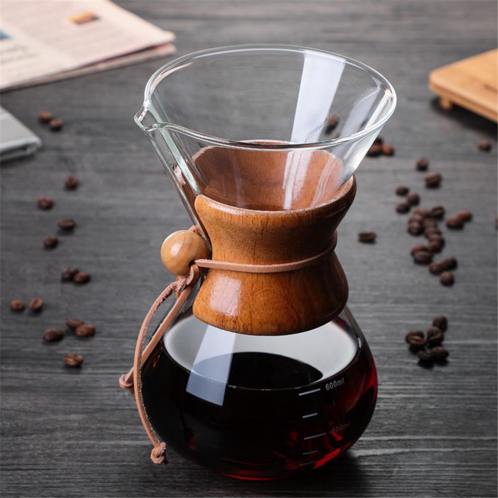 Pour Over Coffee Maker Glass Carafe And Reusable S... – Vicedeal