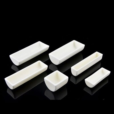 99 corundum crucible boat, semicircular porcelain ... – Grandado