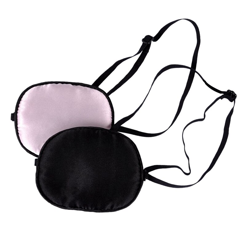 2 Pieces Silk Eye Patch Elastic Eye Patches Lazy E... – Vicedeal