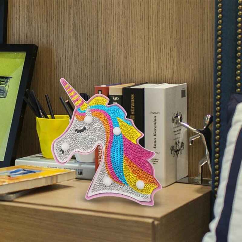 5D DIY Diamond Painting LED Light Cartoon Unicorn ... – Grandado