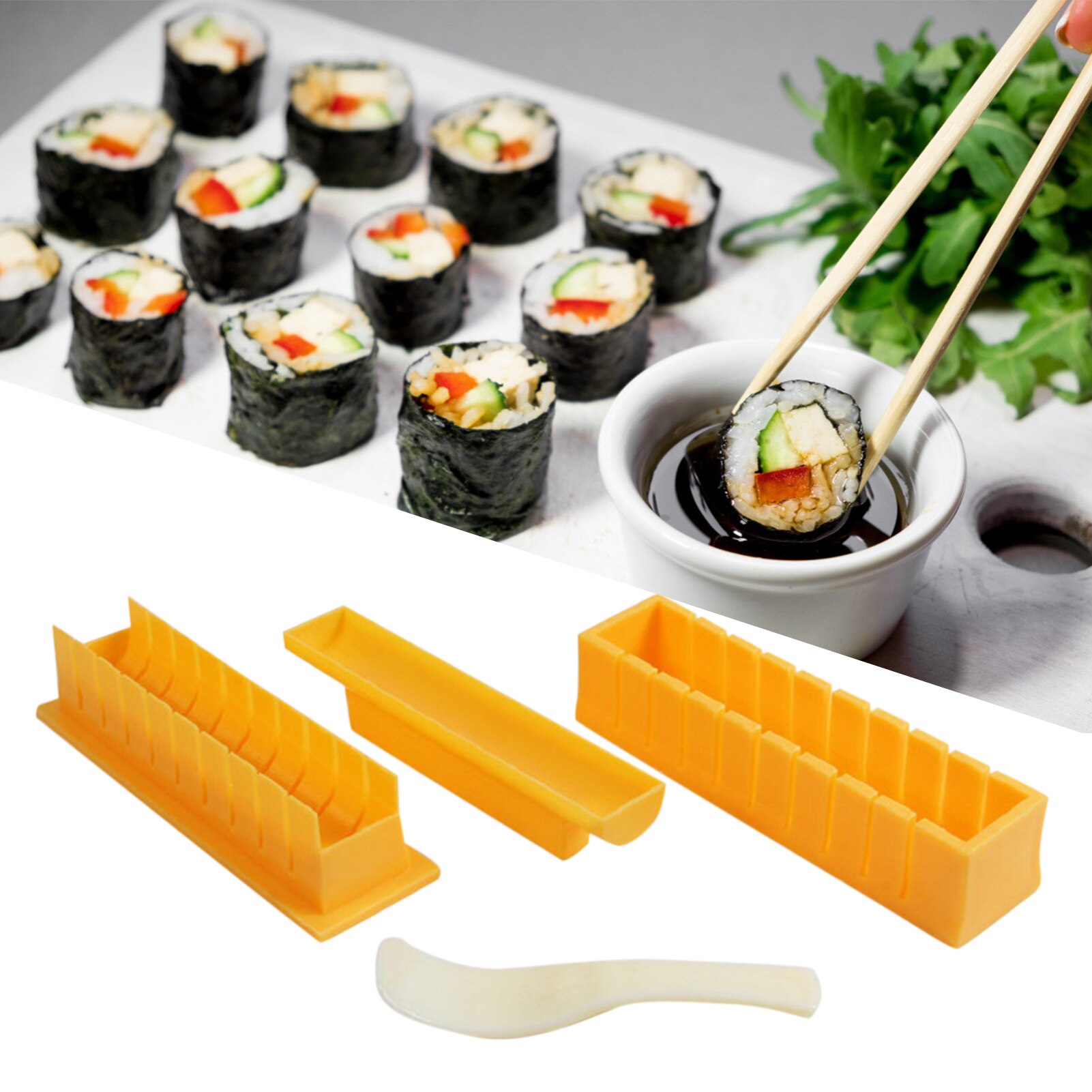 Sushi Mold Set Thickening And Oblong Round Sushi M... – Grandado