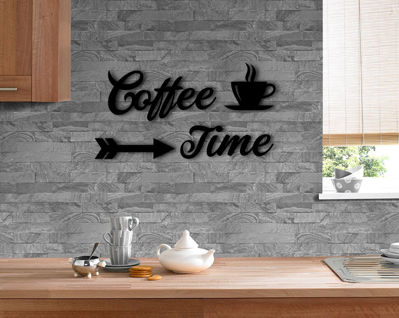 BK Home Coffee Time Wooden Wall Lettering – Vicedeal