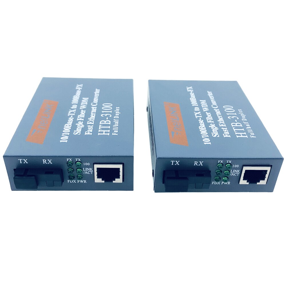 2PCS HTB-3100 Optical Fiber Media Converter Fiber ... – Grandado