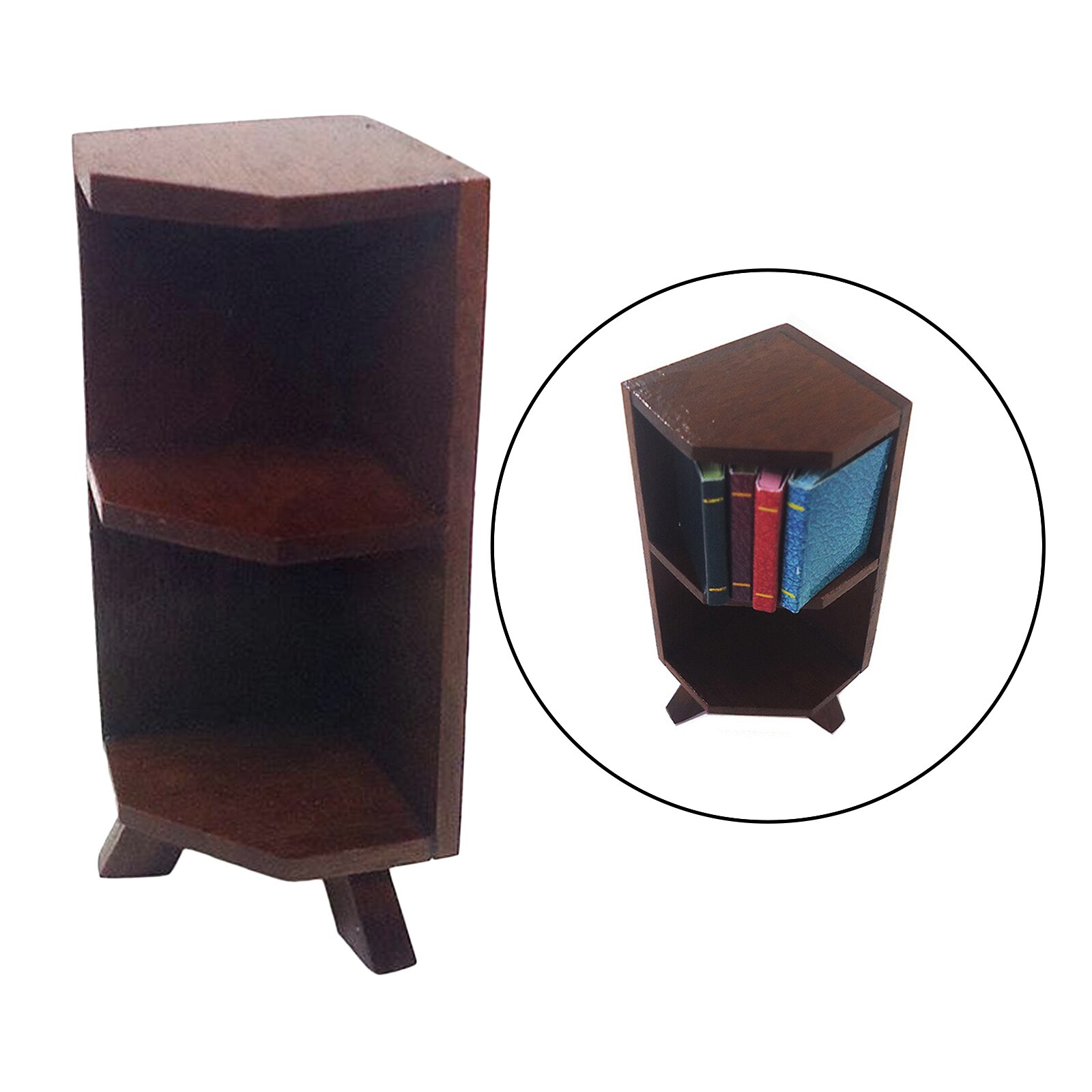 1pc Dollhouse Miniature 2 Shelf Bookcase 1:12 Scal... – Grandado