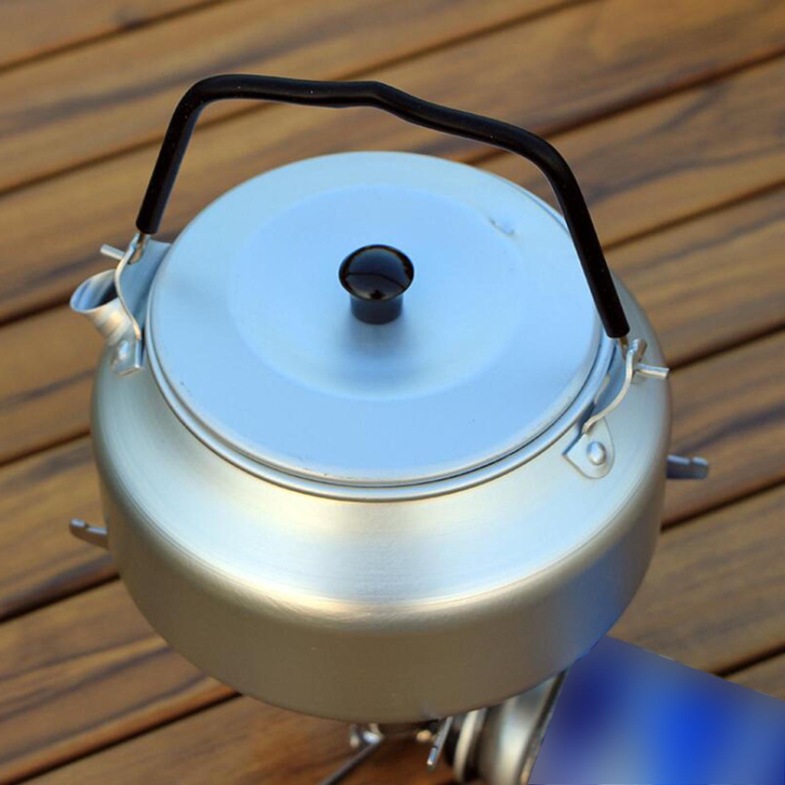 Portable Camping Kettle on Campfire Camp Tea Pot H... – Vicedeal