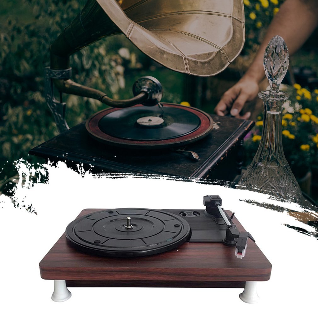 MDY-1305-1 Wood Color Record Retro Player Portable... – Vicedeal