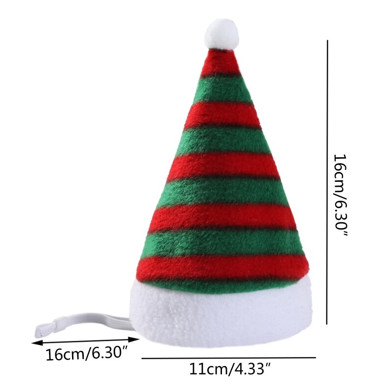 Pet Santa Hat Christmas Cats Dogs Winter Warm Plus... – Vicedeal