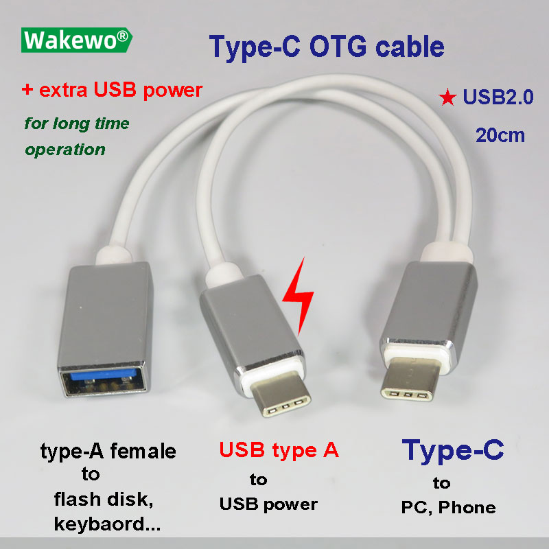2-in-1 Type-C OTG USB Cables with additional power... – Grandado