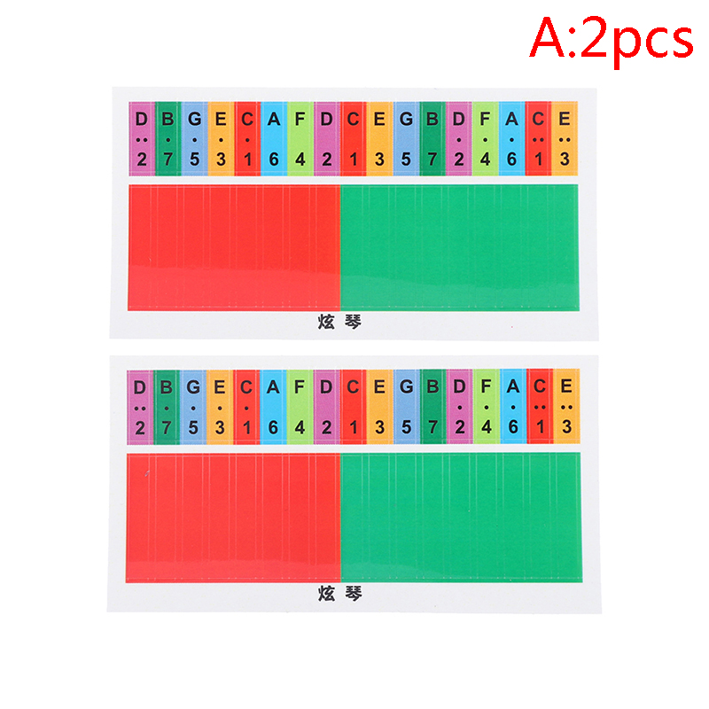 2PCS 17 Keys Kalimba Scale Sticker Thumb Key Note ... – Vicedeal