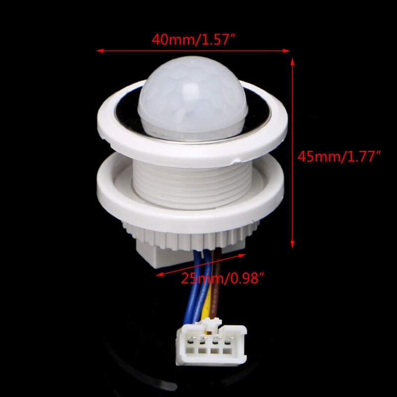 40mm LED PIR Detector Infrared Motion Sensor Switc... – Grandado