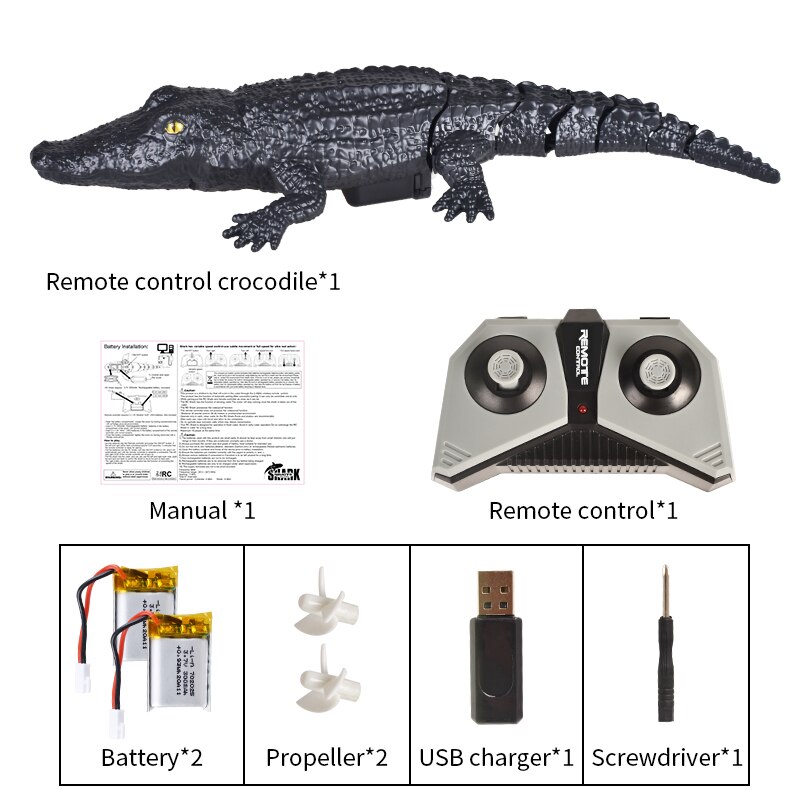 2.4GHZ Wireless RC Crocodile 360 Rotate Remote Con... – Grandado