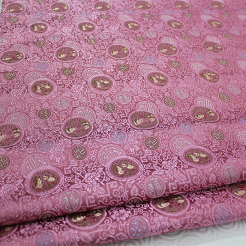 CF145 1Yard 73cm Pink Panda Silk Fabric Chinese St... – Grandado