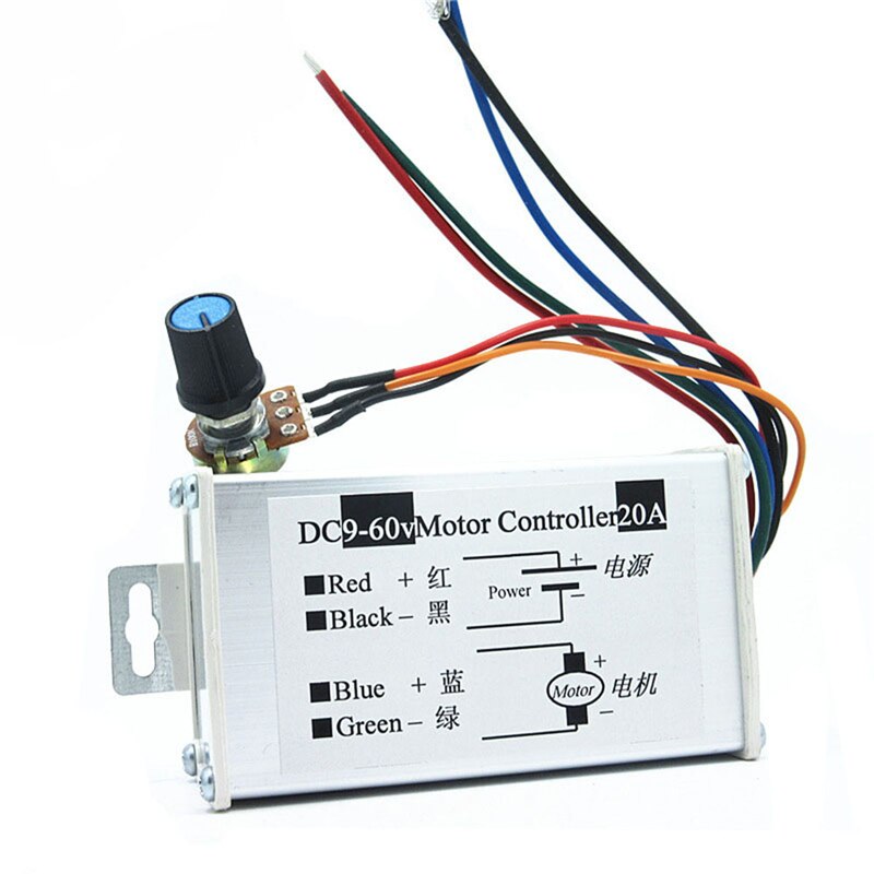 DC 9-60V 12V 24V 36V 20A PWM DC Motor Speed Contro... – Grandado