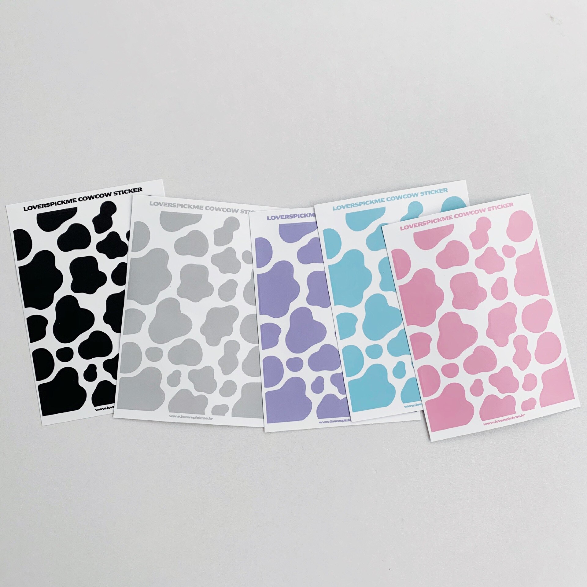Korea Black White Color Milk Pattern Stickers Deco... – Vicedeal