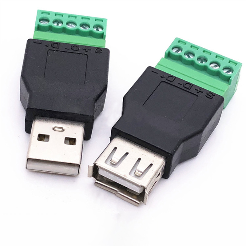 1 Uds USB 2,0 tipo macho hembra giro 5 pines Termi... – Grandado