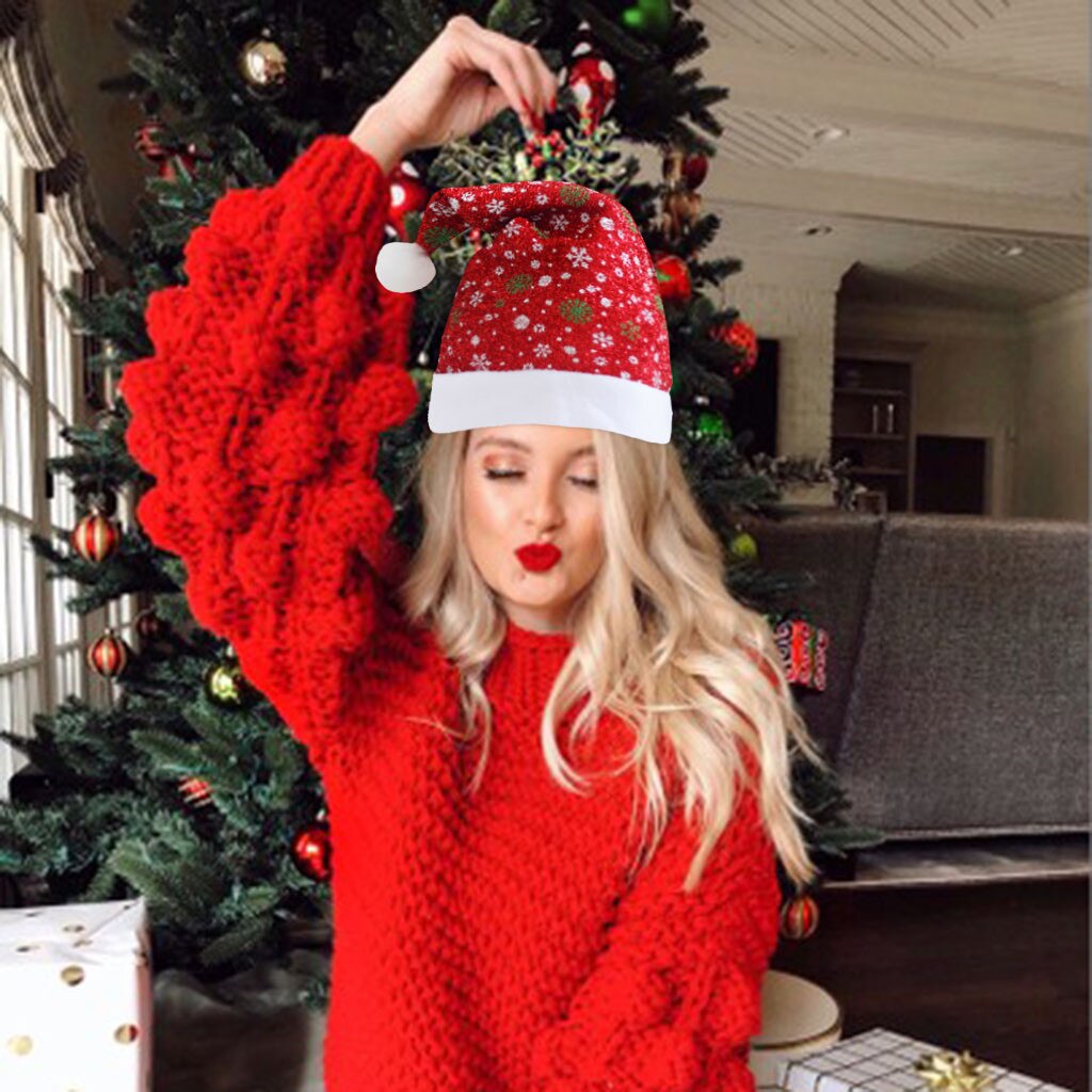 Plush Christmas hats Christmas Xmas Cap for Santa ... – Vicedeal