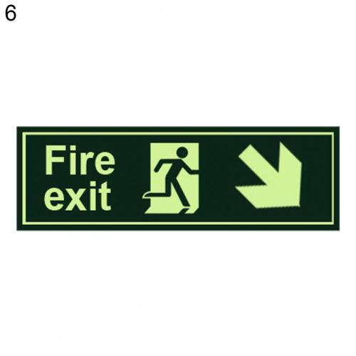 Useful Emergency Escape Fire Safety Exit Sticker R... – Grandado