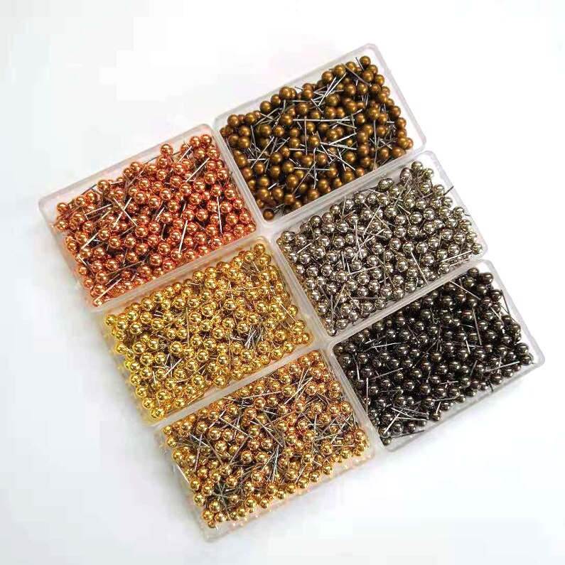 Chinchetas de plástico de color metálico con forma... – Grandado