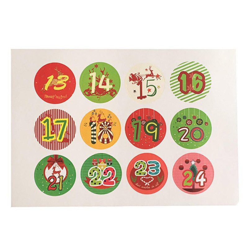 10 Sheets/Set Christmas Stickers Advent Calendar N... – Grandado