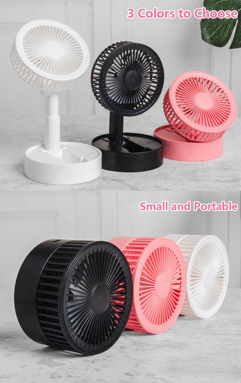 Small Rechargeable Portable Folding Telescopic Fan... – Grandado