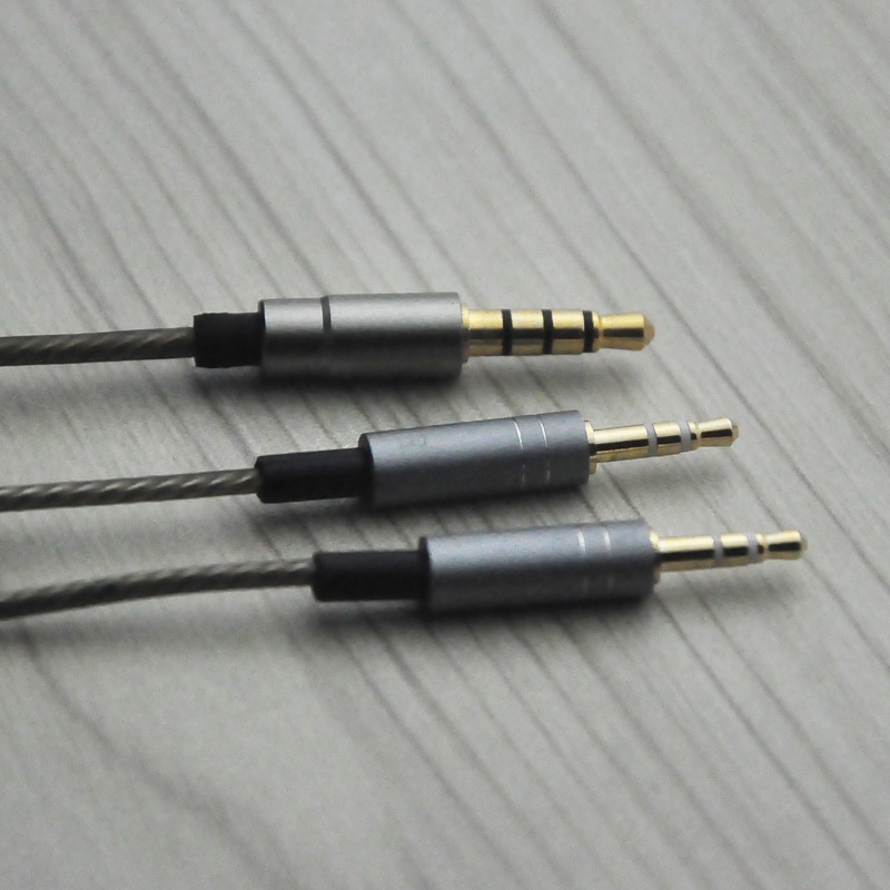 Silver Audio Cable with mic For Hifiman HE400S HE-... – Vicedeal