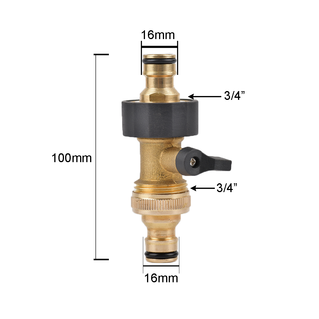 3/4 Inch 2/4-Way Messing Tuinslang Splitter Tuin T... – Grandado