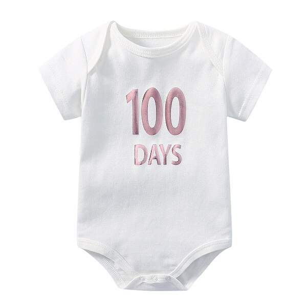 100 Dagen 0-3 Maanden Baby Baby Bodysuit Brief Bab... – Grandado