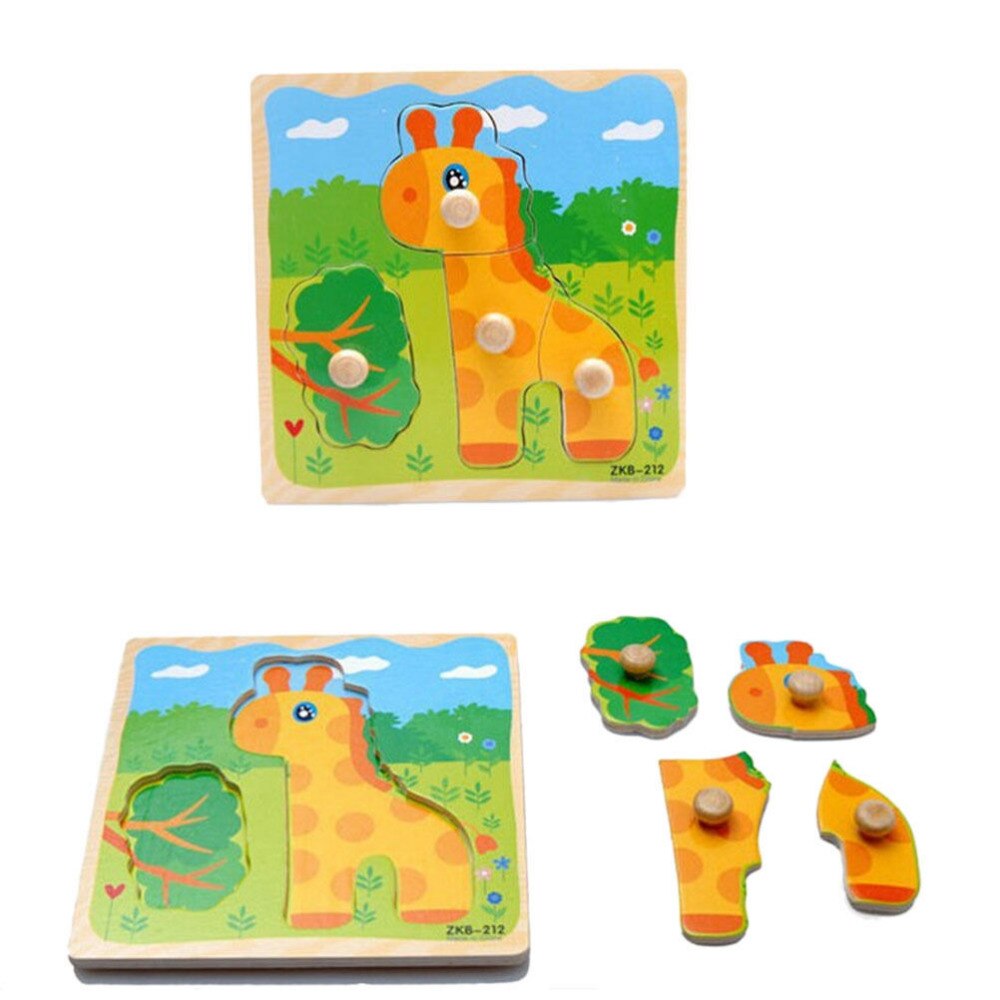 Colorful Jigsaw Puzzle Wooden Puzzles Animal for B... – Grandado