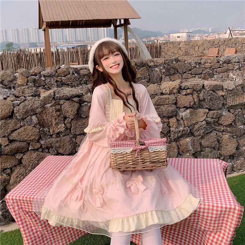 Japanese Harajuku Princess Sweet Girl Preppy Style... – Grandado