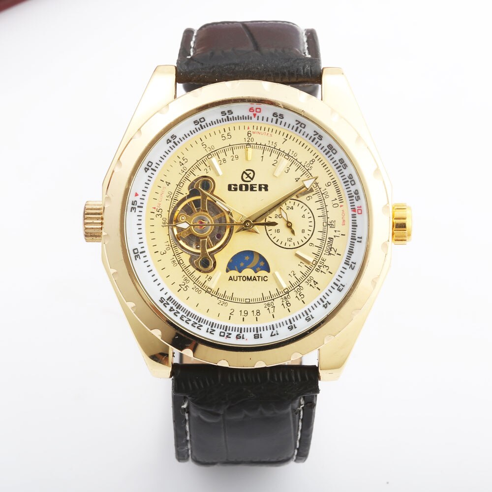 GOER Tourbillion Mens Dress Boy's Automatic Mechan... – Grandado