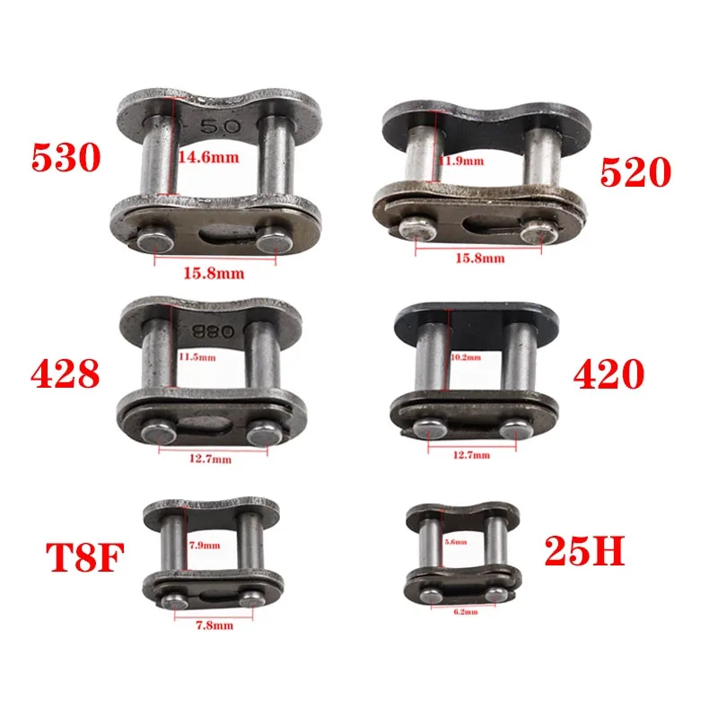 1pcs Motorcycle Chain Buckle Ring Link 25H T8F 420... – Grandado