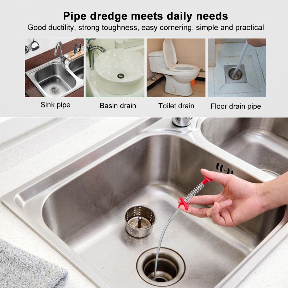 90cm Pipe Dredge Home Portable Kitchen Bathroom Si... – Vicedeal