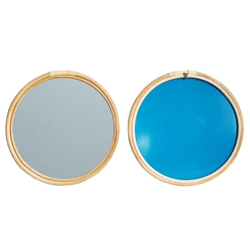 1 Pc Rattan Circle Wall Mirror 16 Inch Round Dress... – Vicedeal