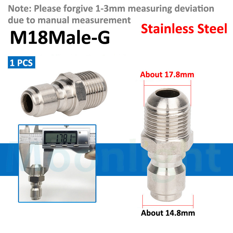 1PCS High Pressure Washer M14 M18 M22 Adapter Quic... – Grandado