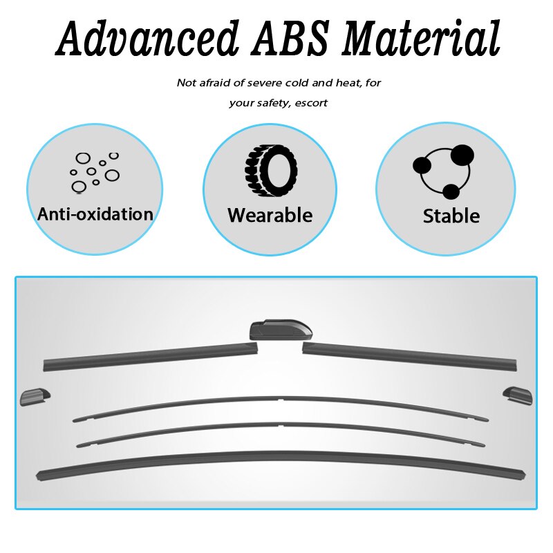 Wiper Front & Rear Wiper Blades Set For Hyunda... – Grandado