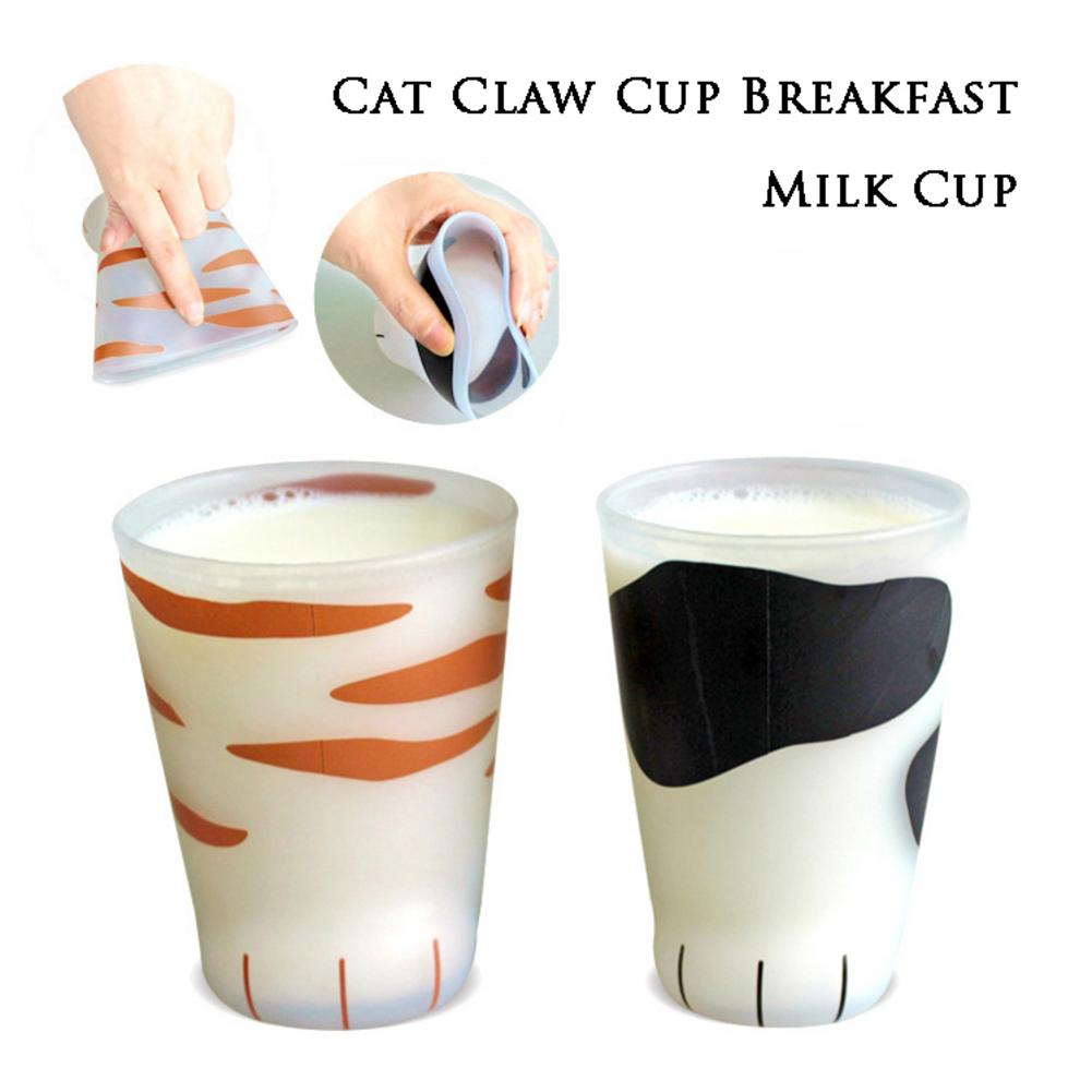 Cat Claw Cup Breakfast Milk Cup Scrub Glass Cute C... – Grandado