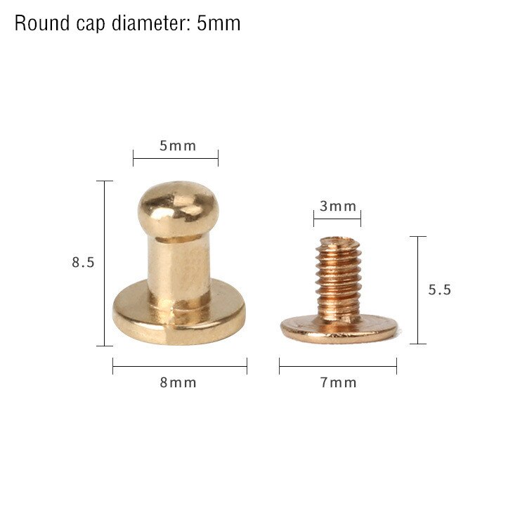 30 sæt metal-legering knop skruenitter nitter nitt... – Grandado