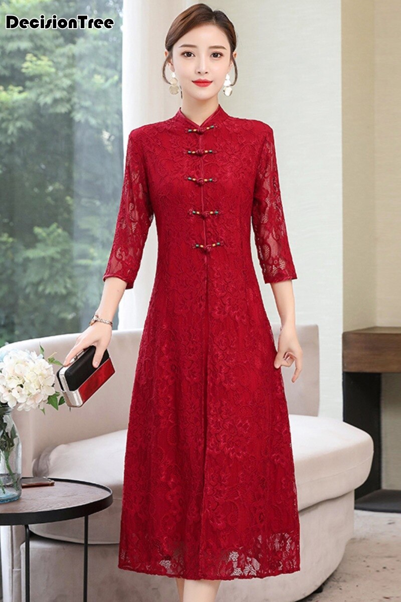 Cheongsam Jurk Vrouwelijke Kant Cheongsam Vrouwen ... – Vicedeal Cheongsam Jurk Vrouwelijke Kant Cheongsam Vrouwen ... – Vicedeal