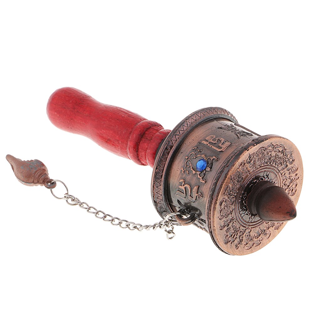 Mini Tibetan Metal Buddhist Hand Held Prayer Wheel... – Vicedeal