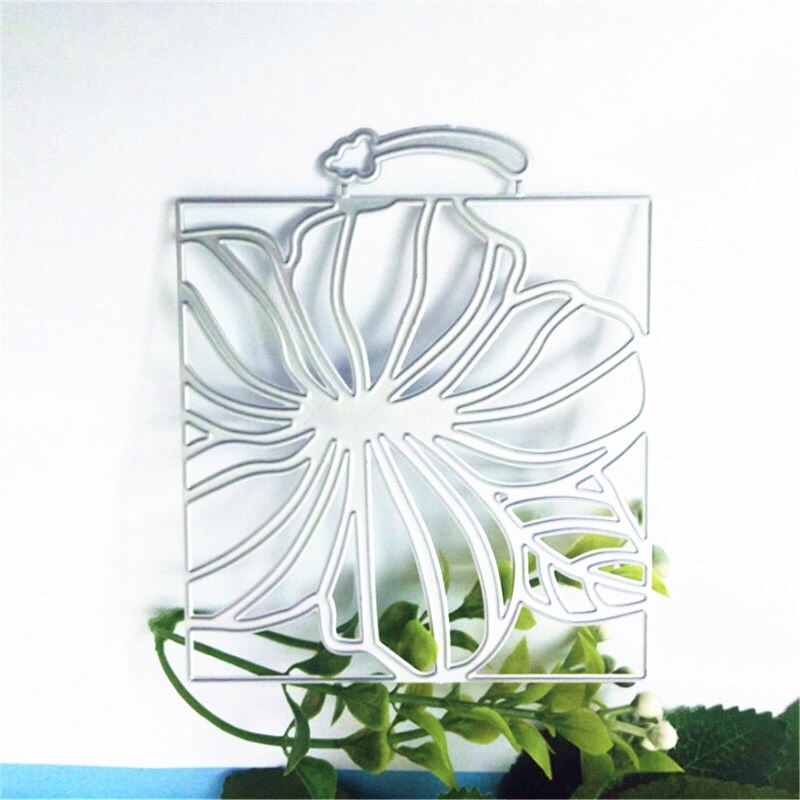 Flower Background Square Frame Metal Cutting Dies ... – Grandado