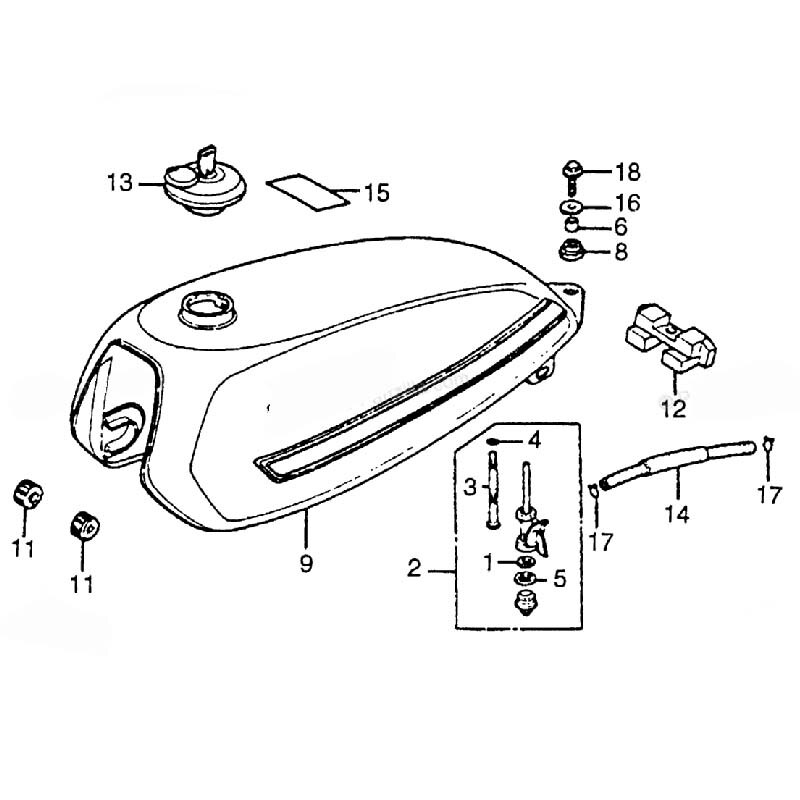 Fuel Gas Cap W/ 2x Keys For Honda CB CM GL 250 350... – Grandado