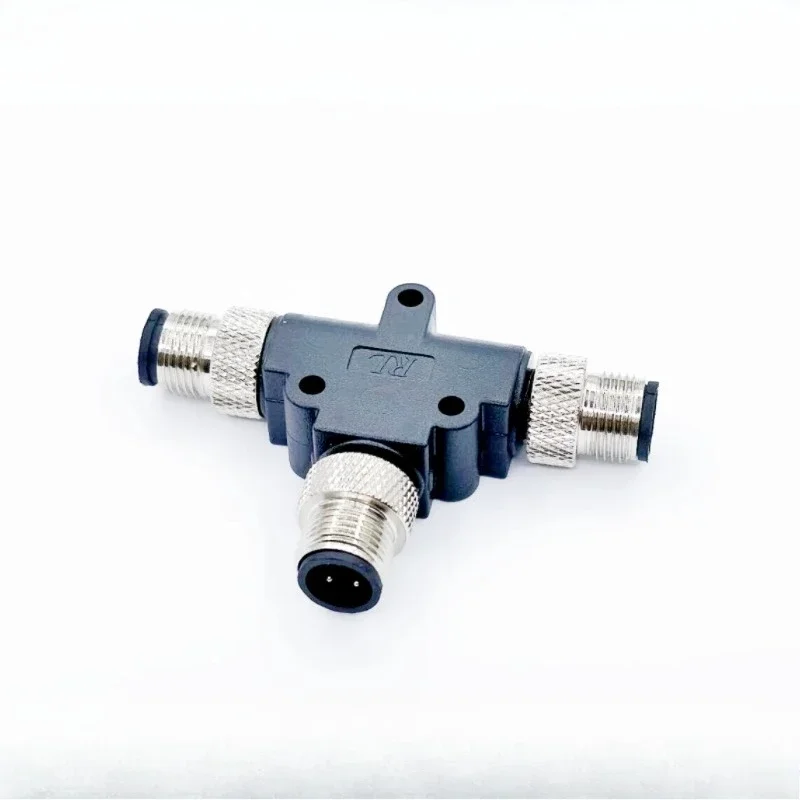 Waterproof M12 4 5 Pin Adapter T-shaped 3-way Conn... – Grandado
