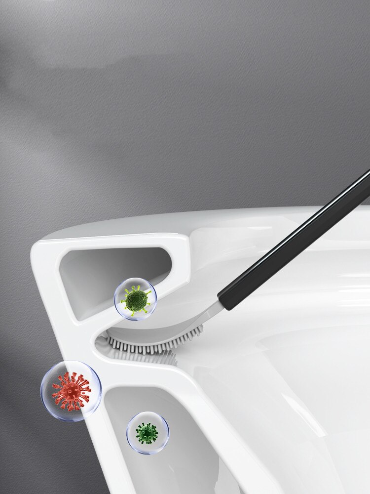 Soft Hair Silicone Toilet Brush No Dead Corner WC ... – Grandado