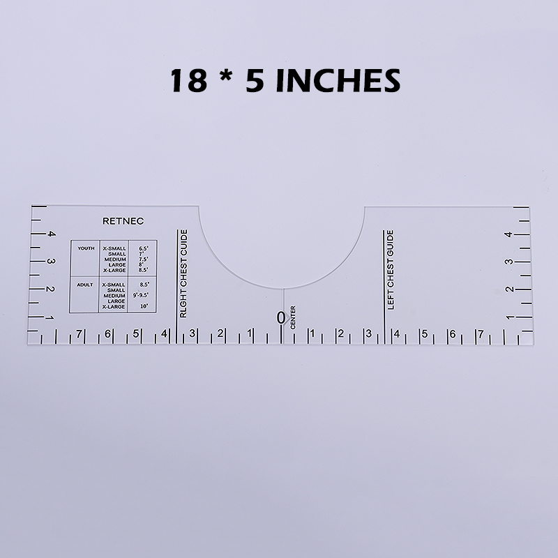 Transparent Acrylic T-Shirt Guide Ruler Vinyl Sewi... – Grandado